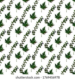 Bright Green Cannabis Sativa Leaves Painted: стоковая иллюстрация ...