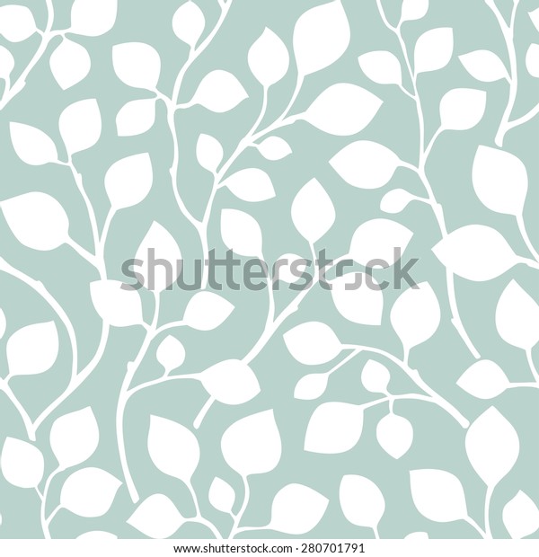 Leaves Seamless Pattern Tree Branches On Stock Illustration 280701791 ...