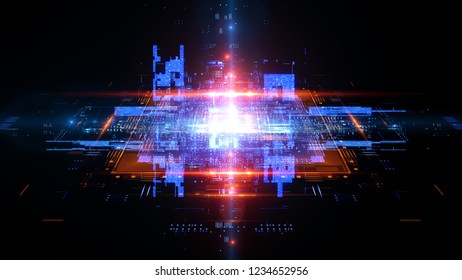 Led Light Abstract Effect Future Tech 스톡 일러스트 1234652956 | Shutterstock