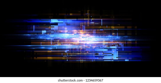 Led Light Abstract Effect Future Tech Stock Illustration 1234659367