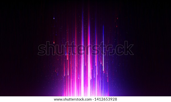 Led Light Future Tech Shine Dynamic Stock Illustration 1412653928