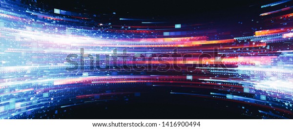 Led Light Future Tech Shine Dynamic Stock Illustration 1416900494 ...