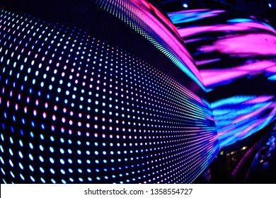 Led Wall Panel Closeup Abstract Artwork Stock Illustration 1358554730 ...