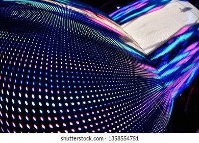 Led Wall Panel Closeup Abstract Artwork Stock Illustration 1358554754