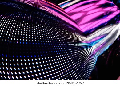 Led Wall Panel Closeup Abstract Artwork Stock Illustration 1358554754