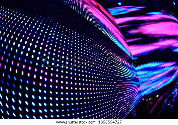 Led Wall Panel Closeup Abstract Artwork Stock Illustration 1358554727 ...
