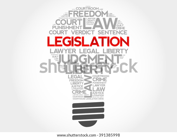 Legislation Bulb Word Cloud Concept Stock Illustration 391385998 ...
