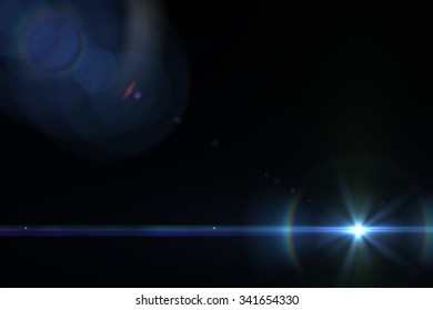 Lens Flare Effect Space 3d Render Stock Illustration 341654330 ...