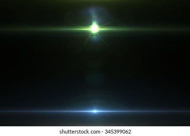 Lens Flare Effect Space 3d Render: ภาพประกอบสต็อก 345397370 | Shutterstock