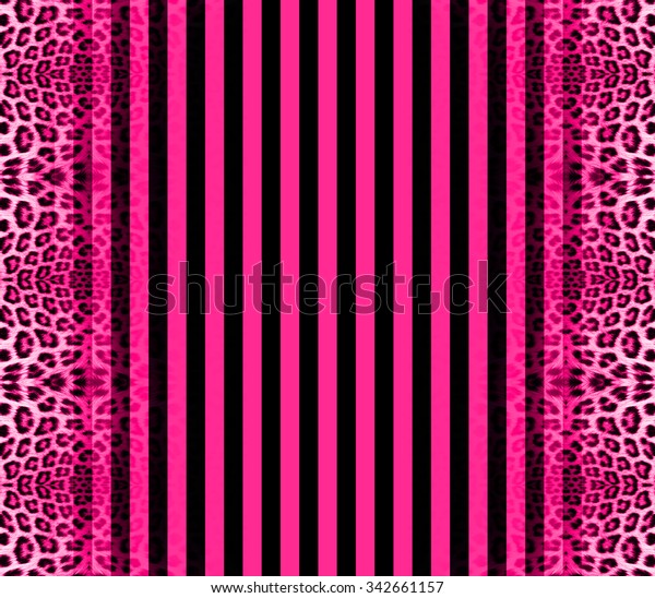 Leopard Background Transparent Transition Stripes Stock Illustration ...