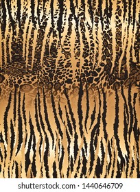 Leopard Fur Skin Design Pattern Print Stock Illustration 1440646709 ...
