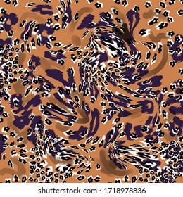 Leopard Pattern Design Illustration Background Stock Illustration ...