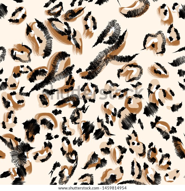 Leopard Pattern Design Illustration Background Stock Illustration ...