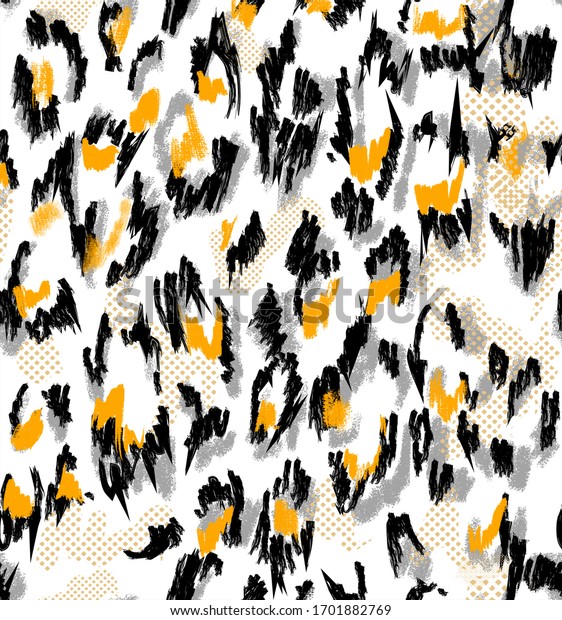 Leopard Pattern Design Illustration Background Stock Illustration ...