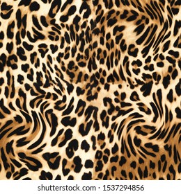 Leopard Skin Pattern Textures Design Seamless Stock Illustration ...