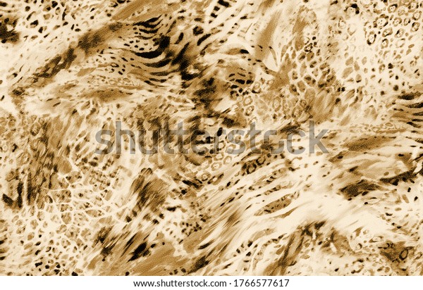 Leopard Tiger Skin Batik Pattern Stock Illustration 1766577617 ...