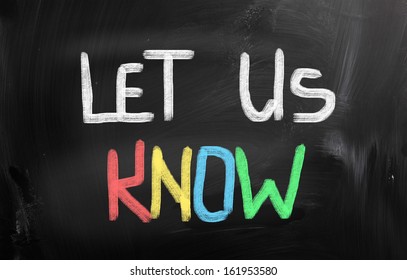 Let Us Know Concept Stock Illustration 161953580 | Shutterstock