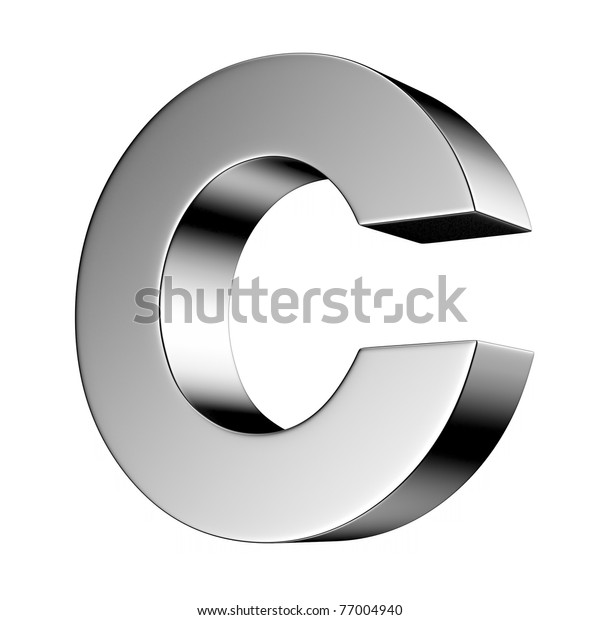 Letter C Chrome Solid Alphabet There 库存插图 77004940 | Shutterstock