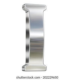 Letter Chrome Solid Alphabet Isolated On Stock Illustration 202229650 ...