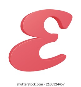 Letter E 3d Render Alphabet Letters Stock Illustration 2188324457 ...