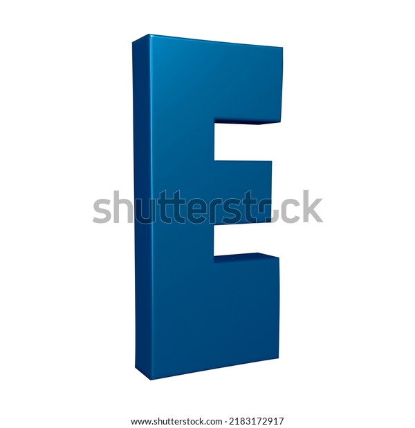 Letter E 3d Render Alphabet Letters Stock Illustration 2183172917 ...