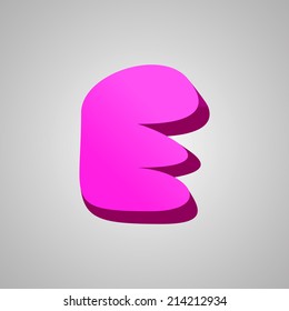 Letter E Vector Comic Style Font Stock Vector (Royalty Free) 202341955 ...