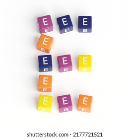 986 Letter e alphabet cubes font Stock Illustrations, Images & Vectors ...