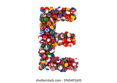 Letter E Flags Different Countries 3d Stock Illustration 1965491605 ...