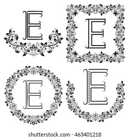 Letter R Ornamental Monograms Bitmap Set Stock Illustration 465191333 ...