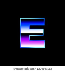 Letter E Retro Vhs Style 80s Stock Illustration 1204347133 | Shutterstock