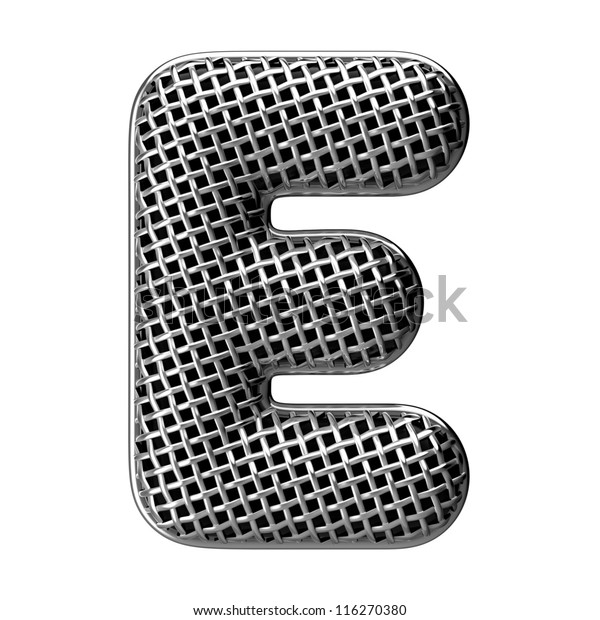 Letter E Round Microphone Style Alphabet Stock Illustration 116270380