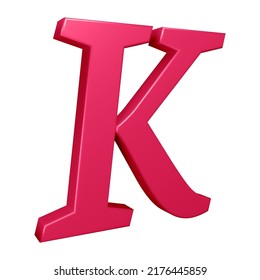 Letter K 3d Render Alphabet Letters Stock Illustration 2176445859 ...