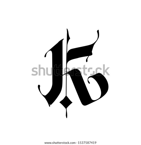 Letter K Gothic Style Alphabet Symbol Stock Illustration 1537587419 ... Letter K Gothic Style Alphabet Symbol Stock Illustration 1537587419 ...