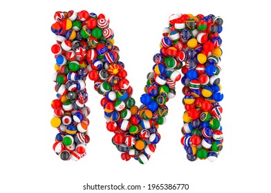 Letter M Flags Different Countries 3d Stock Illustration 1965386770 ...