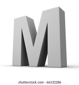 Letter M Solid Alphabet There Clipping Stock Illustration 66132286
