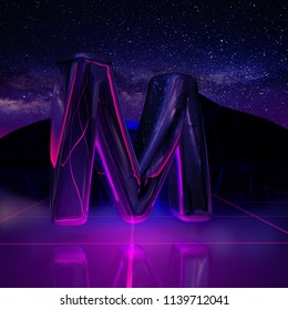 Letter M Uppercase 3d Render Font Stock Illustration 1139712041 ...