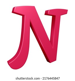 Letter N 3d Render Alphabet Letters Stock Illustration 2176445847 ...