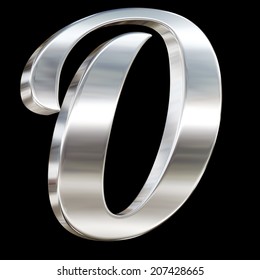 Letter O Chrome Solid Alphabet Isolated Stock Illustration 207428665 ...