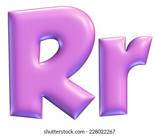 Letter R Violet Solid Alphabet On Stock Illustration 228022267 ...