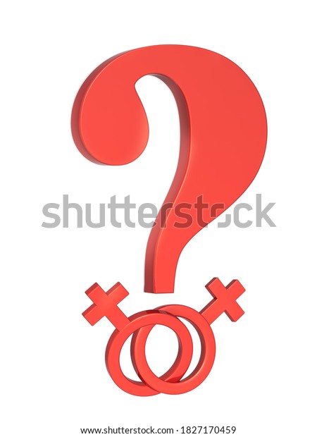 Lgbt Concept Red Question Mark Two Stock Illustration 1827170459 ...