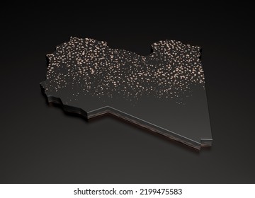 Libya Black Stone Texture Map Isolated Stock Illustration 2199475583 ...