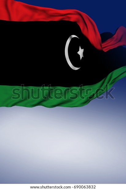 Libyan Flag Libya Colors 3d Render Stock Illustration 690063832 ...