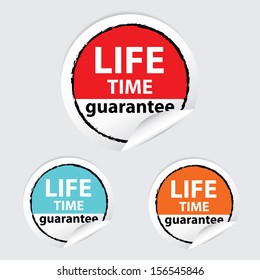Lifetime Guarantee Vector Design Stamp Label 스톡 일러스트 156545846 ...