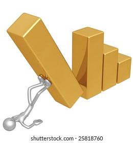 Lifting Bar Graph Stock Illustration 25818760 | Shutterstock