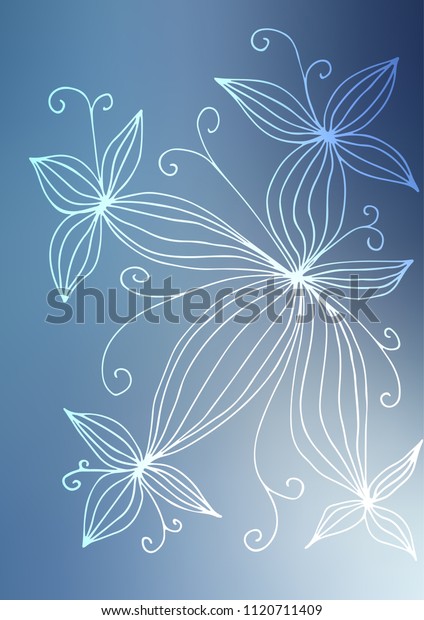 Light Blue Doodle Blurred Texture Doodles Stock Illustration 1120711409 ...