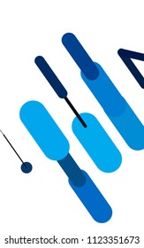Light Blue Vertical Layout Flat Lines Stock Illustration 1123351673 ...