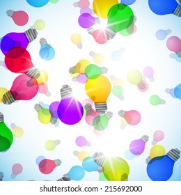 Light Bulb Vector Background Stock Illustration 238579360 | Shutterstock