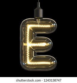 Light Bulb 3d Font 3d Rendering Stock Illustration 1243138747 ...