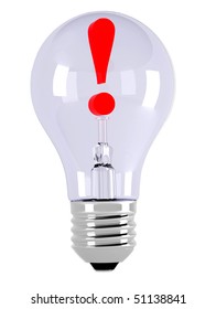 Light Bulb Question Mark Concept Dilemma Stock Illustration 214559647 ...