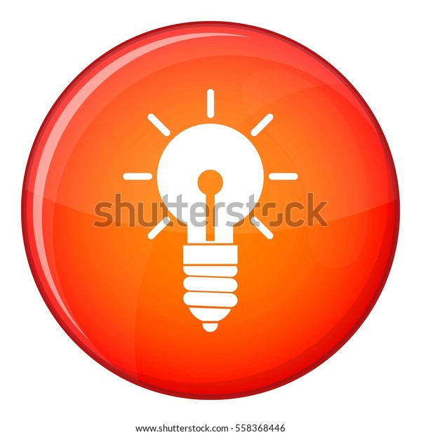 Light Bulb Idea Icon Red Circle Stock Illustration 558368446 | Shutterstock